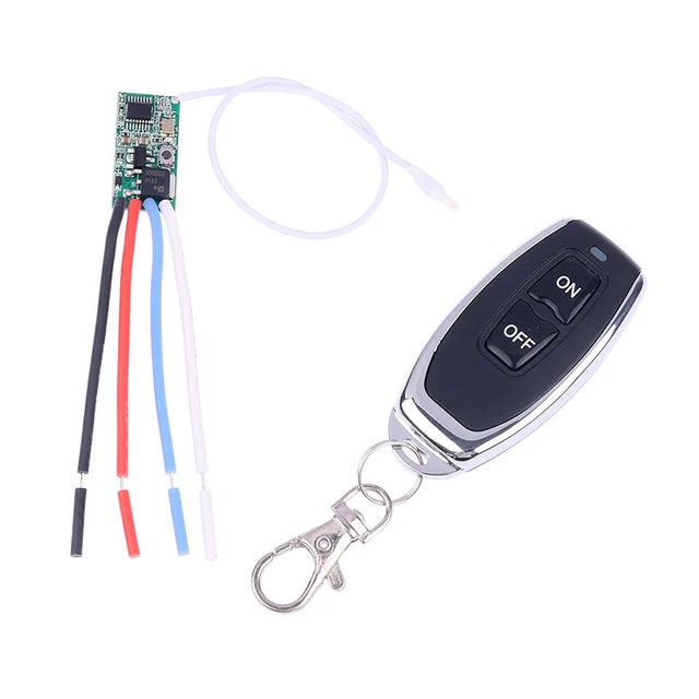 433MHZ DC 3.6V 5V 9V 12V 24V 1CH Mini Relay Wireless RF Remote Control ...