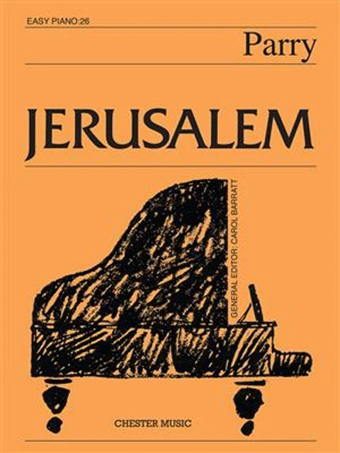 JERUSALEM HUBERT PARRY Trad Hymn Easy Piano Sheet Book Chester Music 26 ...