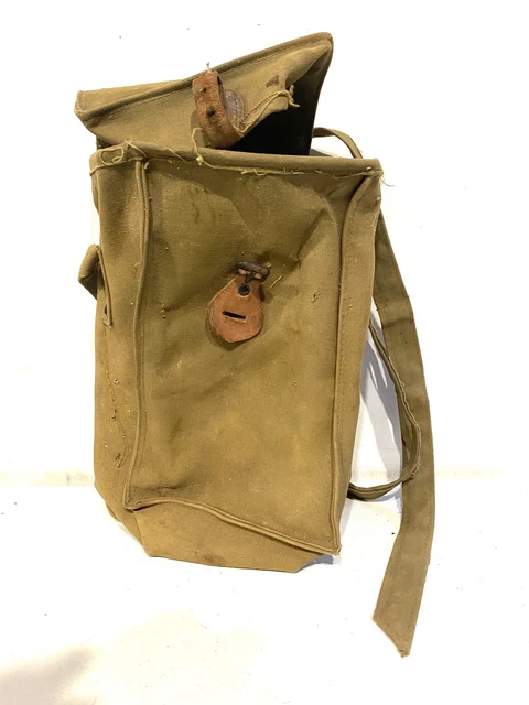 ANCIENNE MUSETTE SAC pour masque à gaz à identifier ww2 ? EUR 10,00 ...
