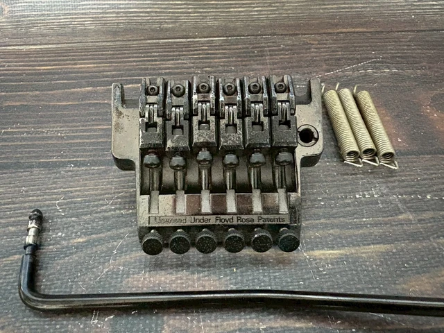 90S IBANEZ LO-PRO Edge Floyd Rose Tremolo Bridge Cosmo Black Made in ...