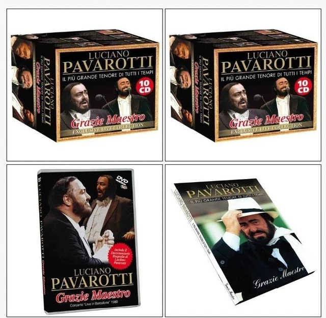 OPERA COMPLÈTE BOX 10 CD+1 DVD Coffret Luciano Pavarotti Merci Maestro ...
