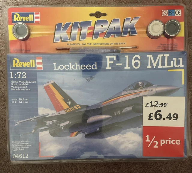 REVELL LOCKHEED F-16 MLu Model Aircraft Kit 1/72 Scale Kit Pak Very ...