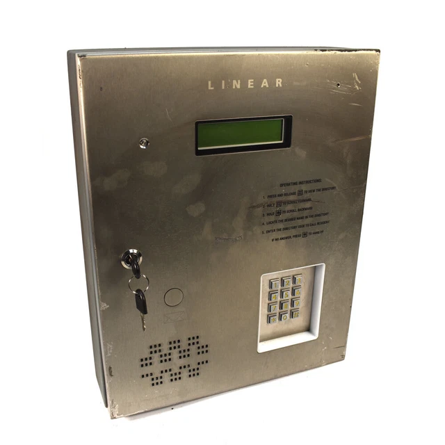LINEAR AE1000PLUS TELEPHONE Entry System Control Panel Gatekeeper Gate ...
