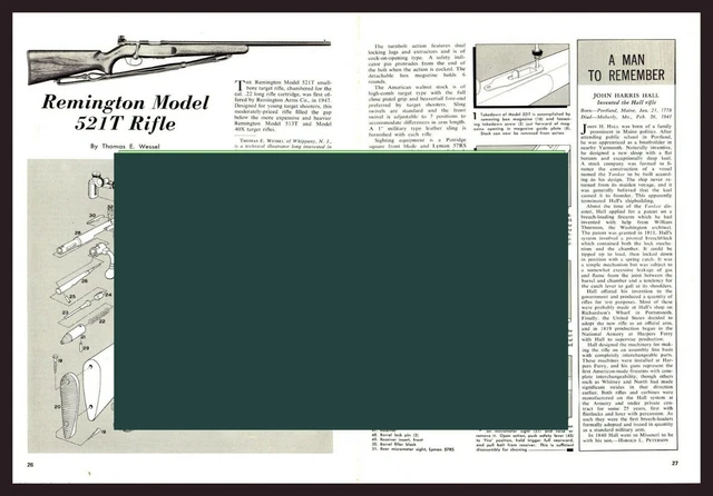 REMINGTON 521T RIFLE Exploded View Parts List Disassembly Assembly ...