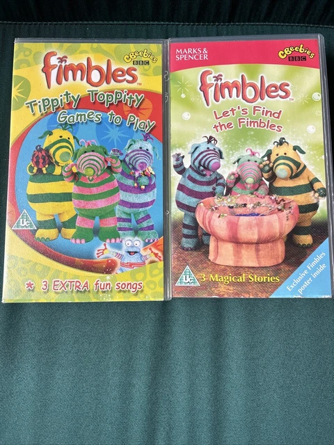 FIMBLES VHS TIPPITY Toppity Games To Play & Let’s Find The Fimbles £10. ...
