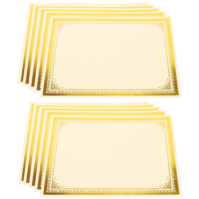 10 SHEETS DIPLOMA Frame Diploma Award Certificates for Decorate Friends ...