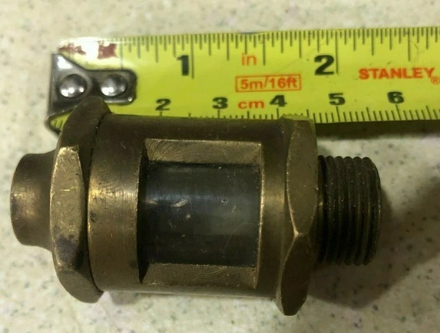 SOLID BRASS MODEL Steam Engine Sight Glass Oil Oiler Lubricator £20.00 ...