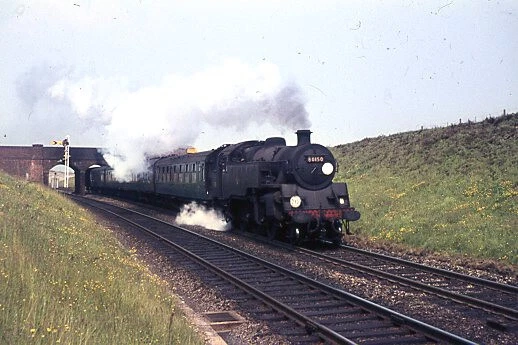 ORIGINAL COLOUR SLIDE of 80150 BR Standard steam loco £4.99 - PicClick UK