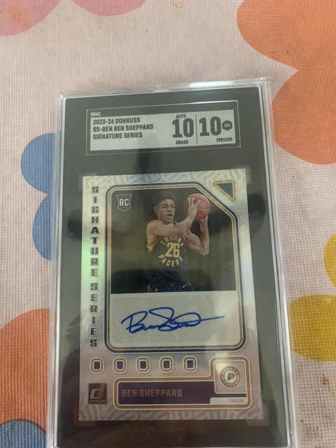 2023-24 BASKETBALL PANINI Donruss Signature Series Ben Sheppard recrue ...