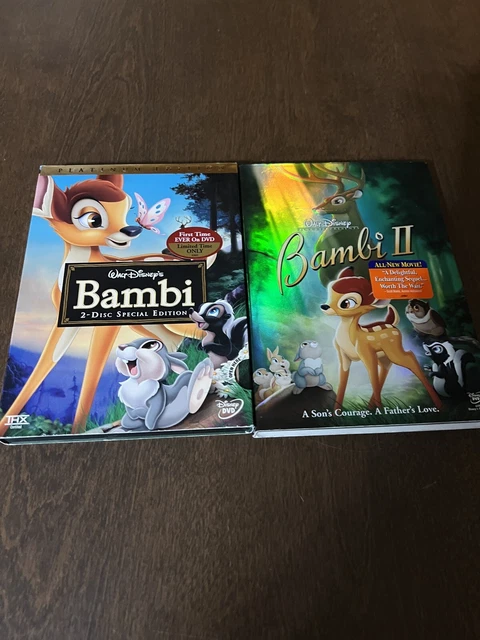 BAMBI PLATINUM EDITION DVD & Bambi II 2 DVD Lot Disney Movie £7.50 ...