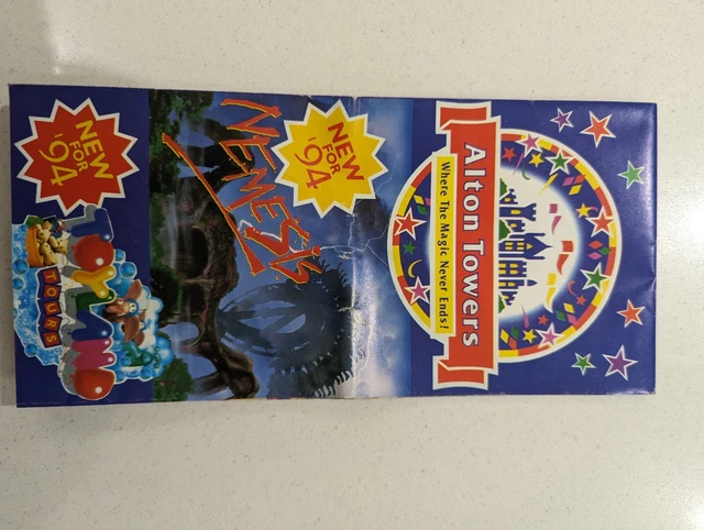 1996 ALTON TOWERS Theme Park Map Guide Leaflet Vintage, Rare Edition *EXCELLENT* £79.99 ...
