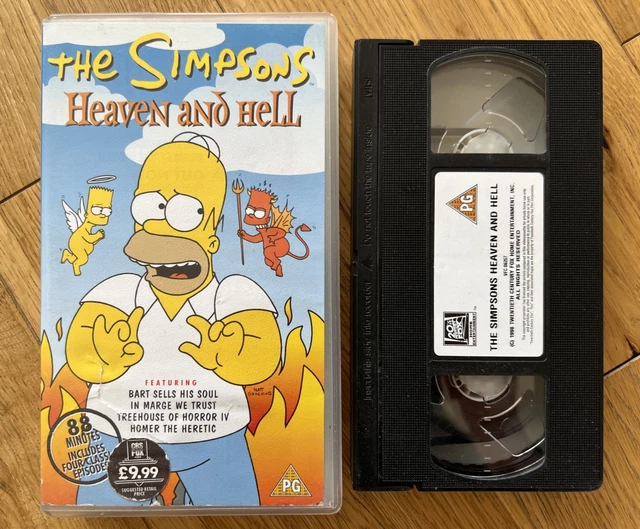 THE SIMPSONS HEAVEN and Hell - 4 Episodes VHS Video Tape TV Cartoon ...