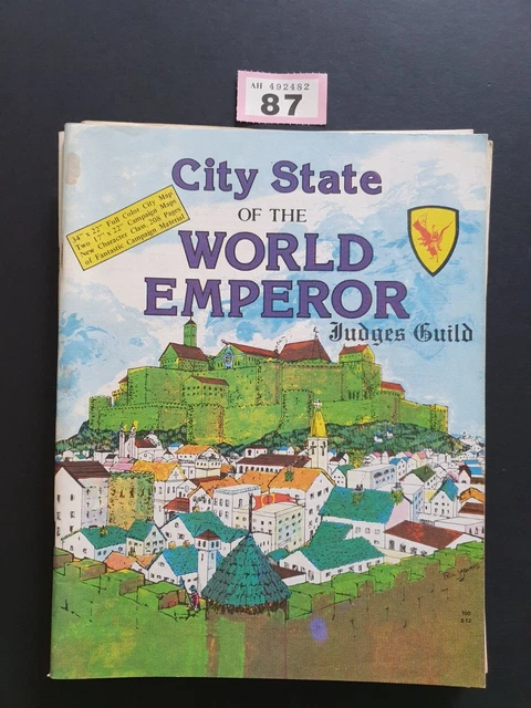 JUDGES GUILD CITY STATE OF THE WORLD EMPEROR COMPLETE 4 x BOOKS + 4 x ...