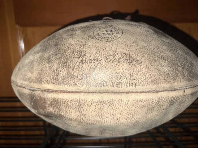 VINTAGE PIG SKIN Football Harry Gilmer 60-5518 Official Size And Weight ...