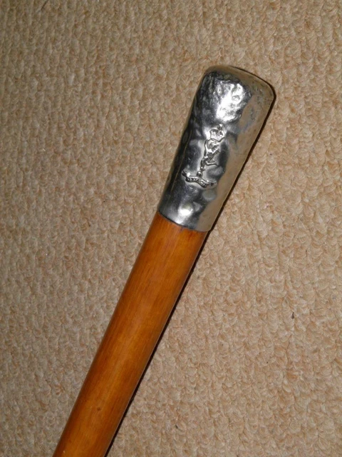 WW2 MILITARY DRILL Cane Stick - Royal Corps of Signals Silver Pommel £ ...