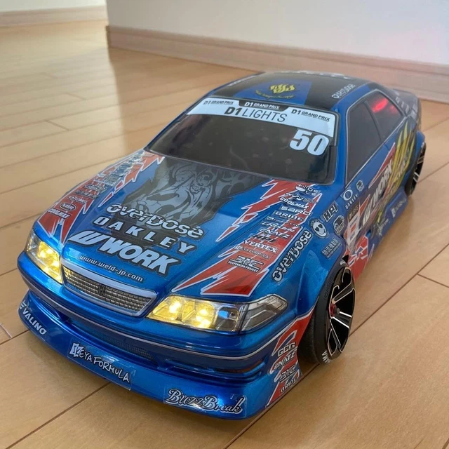 YOKOMO JZX100 BN Mark II RC Car Body Painted Lights Front Rear Drift ...