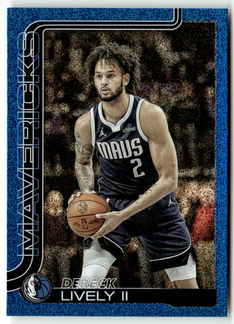 TOPPS NBA FLAGSHIP 2025 No. 72 Dereck Lively II Azul Brillante Holo EUR ...