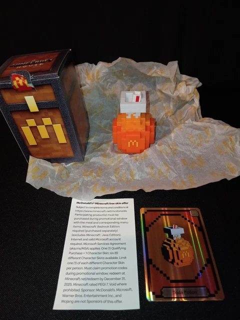 MCDONALD'S MINECRAFT MOVIE Soda Potion Unused Code And Toy £8.15 ...