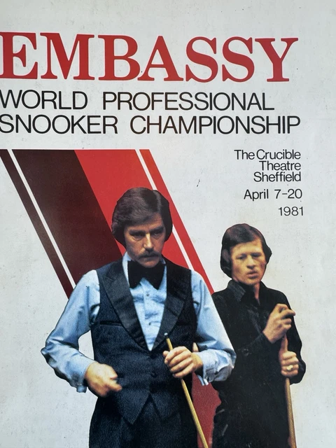 EMBASSY WORLD SNOOKER Championship Programme 1981 VGC £25.00 - PicClick UK