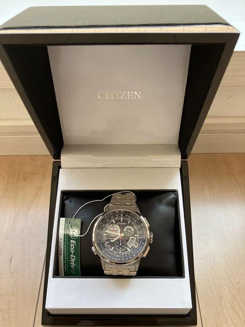 CITIZEN PROMASTER BY0010-52L Sky Eco-Drive Funk Solar Herren Armbanduhr ...
