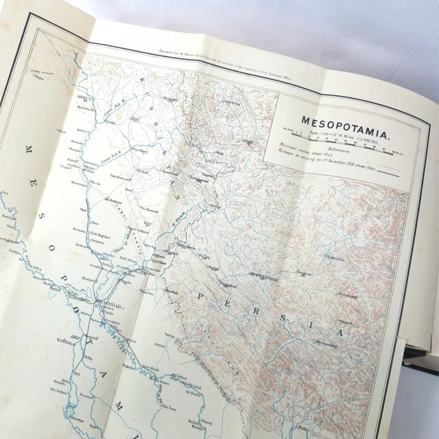 WW1 PALADIN OF ARABIA Lt-Col Leachman Mesopotamia Map Iraq Kut Riyadh ...