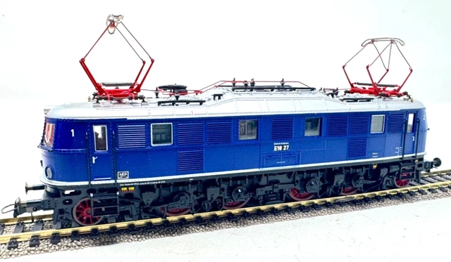 ROCO H0 43659 DB - E-Lok BR E 18 27 - blau - DB - DC - 1:87 HO H0 EUR ...