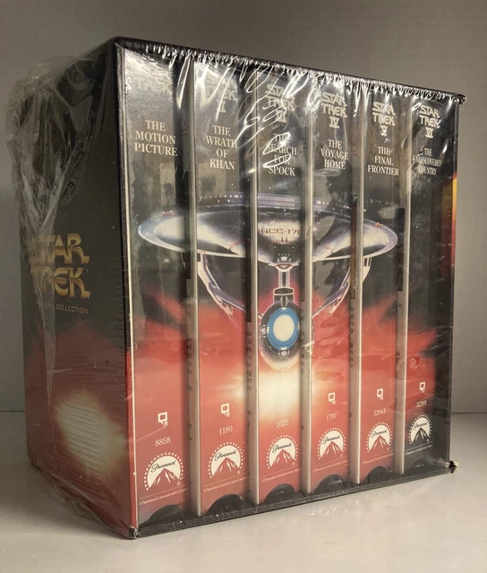 STAR TREK THE Movie Collection Set of 6 VHS Tapes Paramount 1993 ...