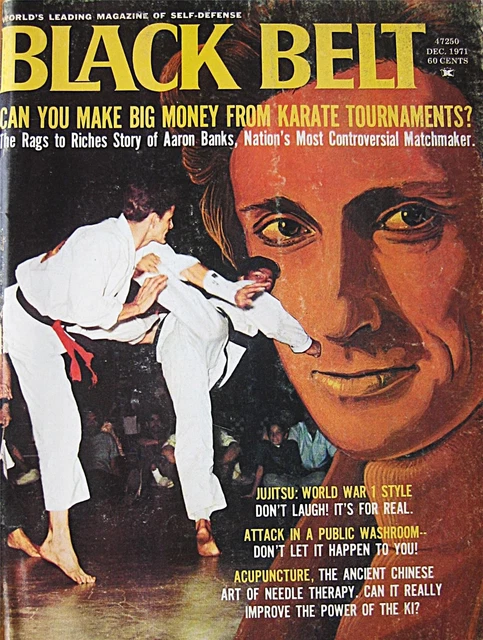 RARE 12/71 BLACK Belt Magazine Aaron Banks Black Belt Karate Kung Fu ...