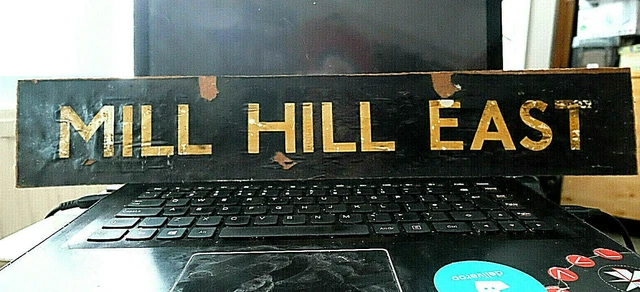 LONDON TRANSPORT UNDERGROUND Tube Train Destination Board - Mill Hill ...