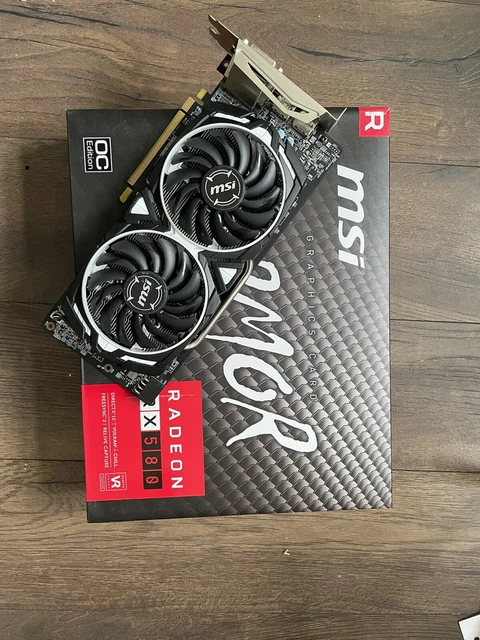 MSI RADEON RX 580 ARMOR OC 8gb £85.00 - PicClick UK