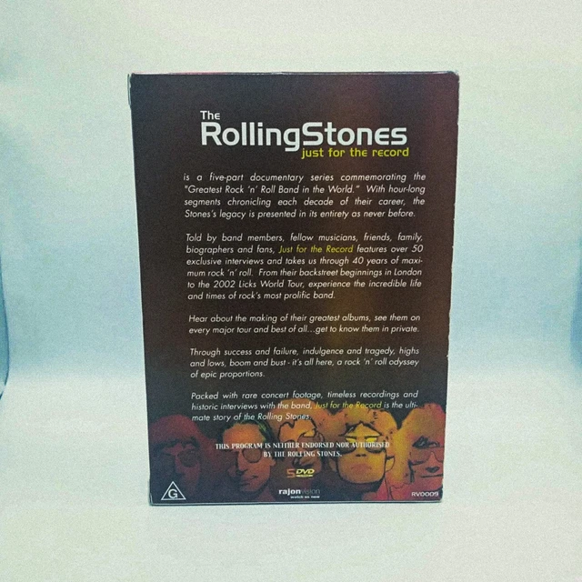 THE ROLLING STONES Just For The Record 2003 5 Disc DVD Box Set £24.70 ...