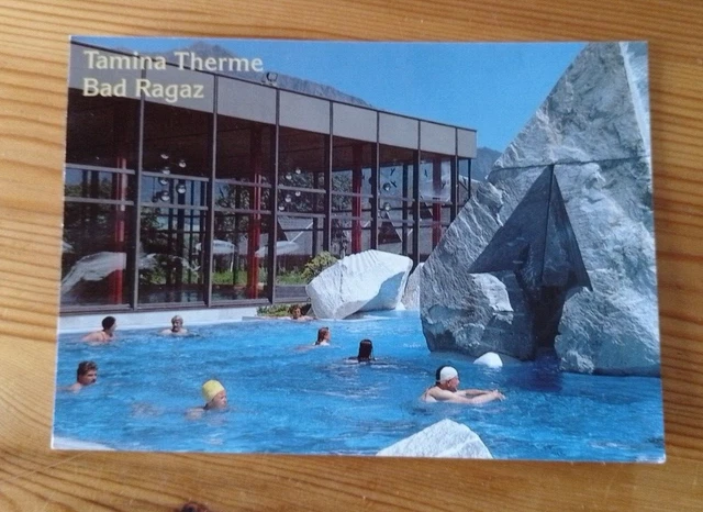ALTE PK - Postkarte - AK, Tamina Therme - Bad Ragaz - Freiluftbad EUR 1 ...