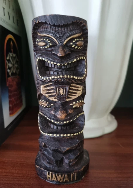 RETRO 70S HAWAIIAN TIKI/LAVA LOUNGE TRIBAL CARVED TIMBER FIGURE $19.99 ...