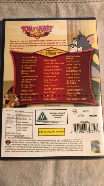 TOM AND JERRY: Classic Collection - Volume 6 [DVD] [Region 2 UK] £8.99 ...