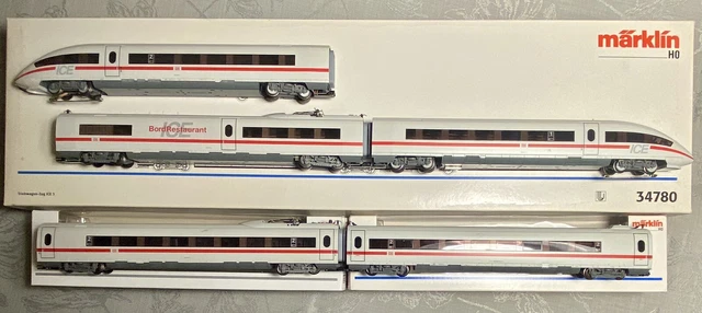 MÄRKLIN H0, 34780 Triebwagen ICE 3 plus 2 Wagen, gebraucht in OVP EUR ...