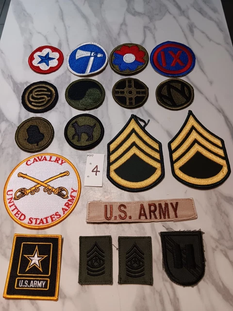 USA ARMY SHOULDER Patches and Rank Insignia Lot 4 EUR 9,08 - PicClick FR