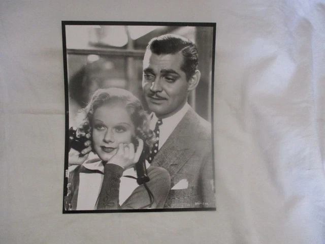 CLARK GABLE JEAN HARLOW FILM FILM PHOTO HD 25x20CM £17.82 - PicClick UK