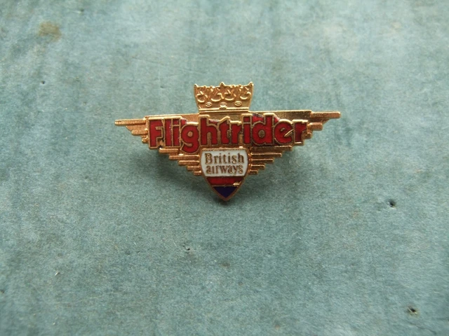 BRITISH AIRWAYS FLIGHTRIDER Badge cabin crew staffAviation Aeroplane ...