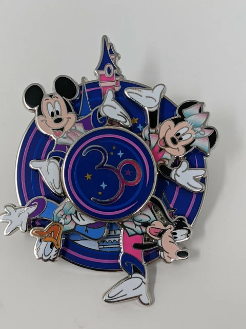 DLP 30TH ANNIVERSARY Fab Four Eiffel Tower Disney Spinner Pin £29.04 ...