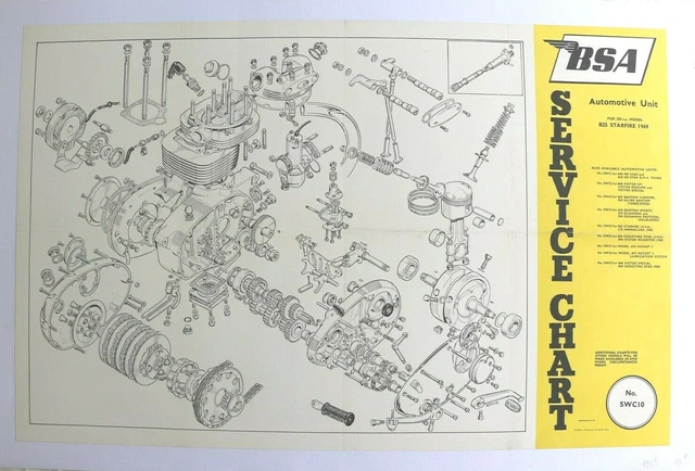 1969 STAR BANTAM Rocket Antique Original Motorcycle Bsa Starfire Engine ...