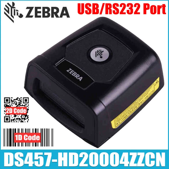 ZEBRA DS457-HD20004ZZCN 1D/2D Fixed Mount Barcode Scanner With USB/RS ...