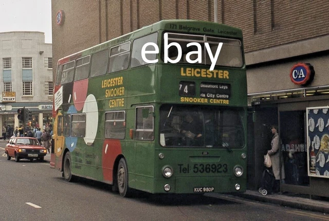ORIGINAL 35MM BUS SLIDE MIDLAND RED LEYLAND FLEETLINE KUC980P 15/12/84 ...