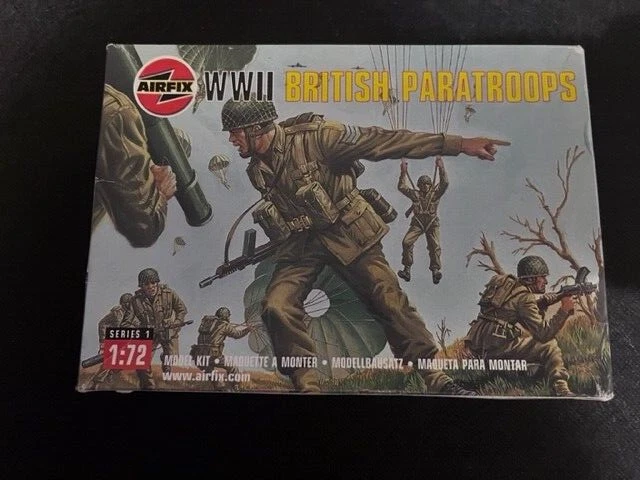 BOXED AIRFIX 1/72 scale WWII British Paratroopers (Series 1) on sprue ...