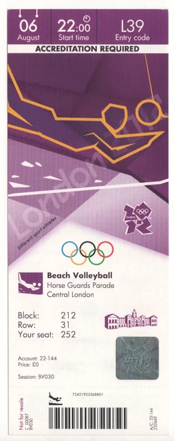 ORIGINAL TICKET JEUX Olympiques - Londres 1948 - Billet J.o. London ...