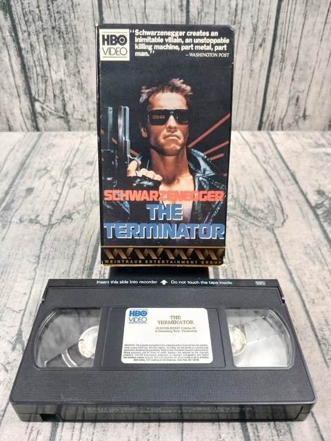 THE TERMINATOR VHS Tape 1984 Schwarzenegger Sci-Fi First HBO Video ...