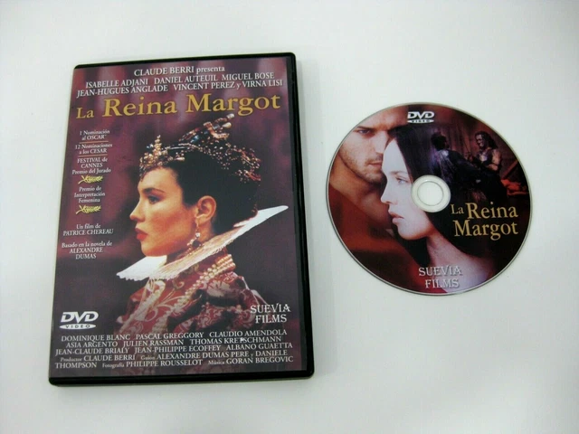 QUEEN MARGOT DVD Isabelle Adjani Daniel Auteuil Miguel Bosé Vincent ...