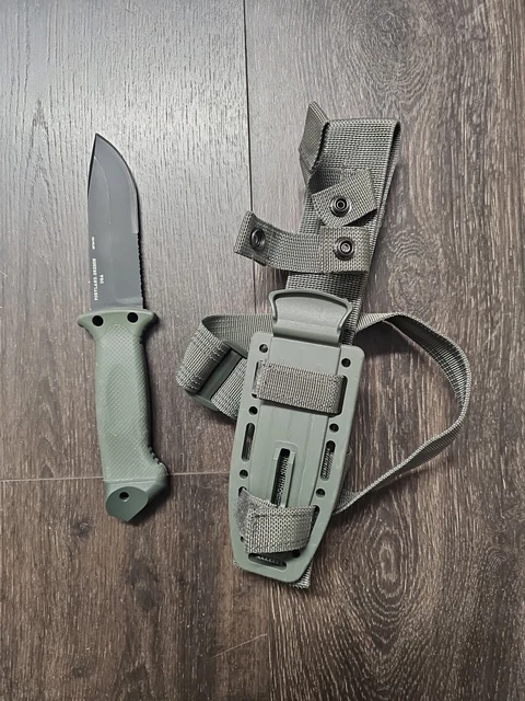 GERBER LMF-II ASEK USAF Fixed Blade Knife With Sheath Foliage Green (E9 ...