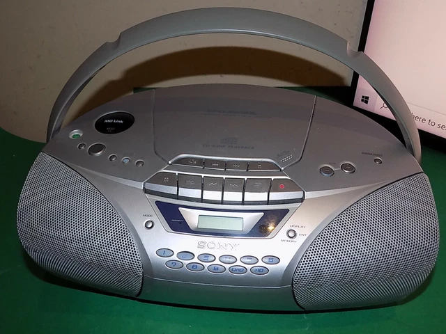 SONY CD RADIO CASSETTE Stereo Radio Boombox CFD-S250L CD-R/RW Playback ...