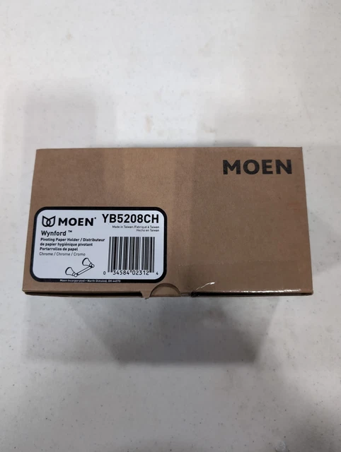 MOEN YB5208CH WYNFORD Pivoting Toilet Paper Holder - Chrome $0.01 ...