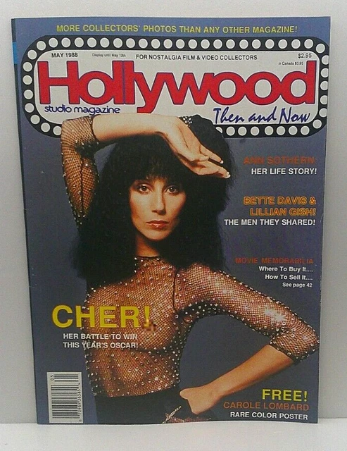 MAGAZINE HOLLYWOOD STUDIOS Vol21 #5 Mai 1988 Cher Ann Sothern Carol Lombard EUR 9,31 - PicClick FR
